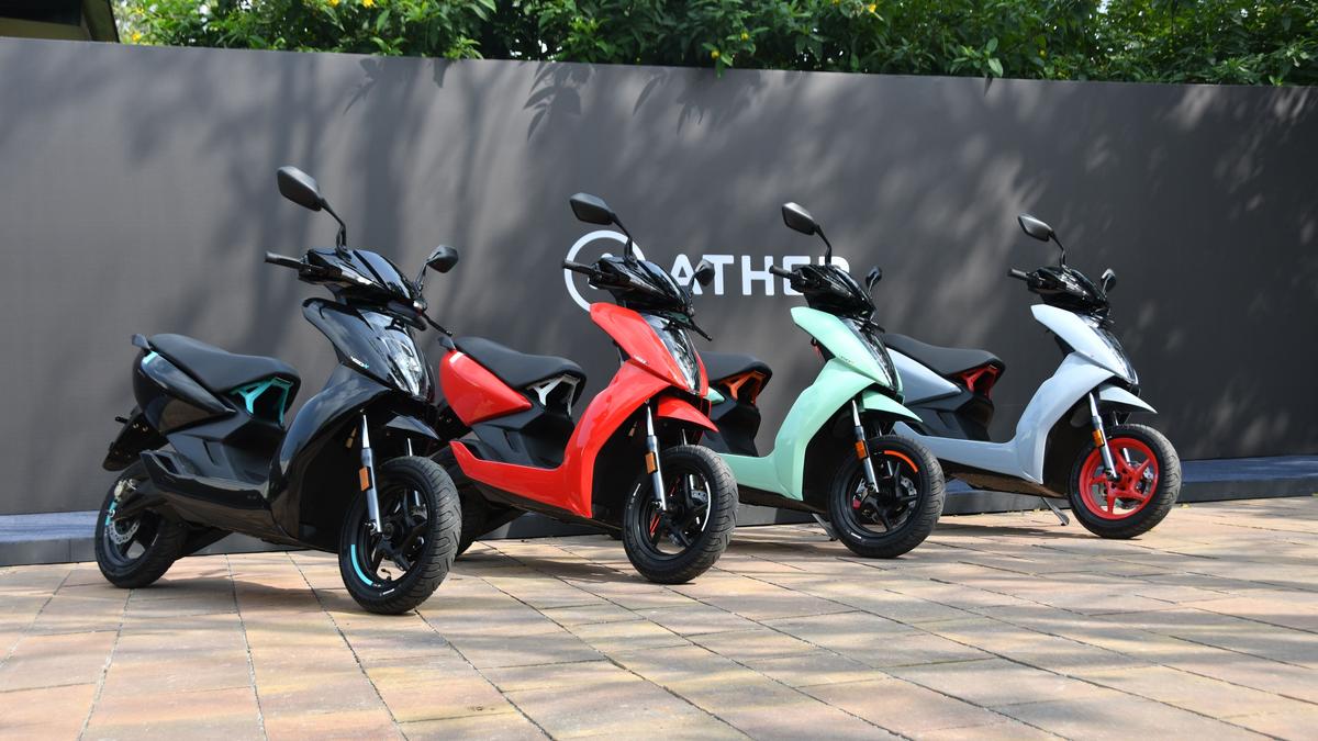 Ather Energy unveils 450X scooter - The Hindu
